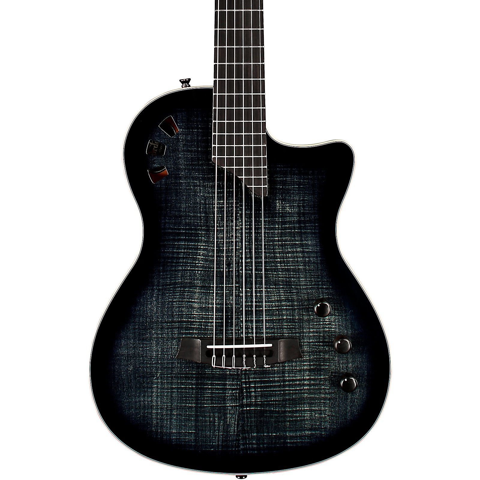 Cordoba Stage Nylon-String Electric Guitar Black Burst | Guitar Center