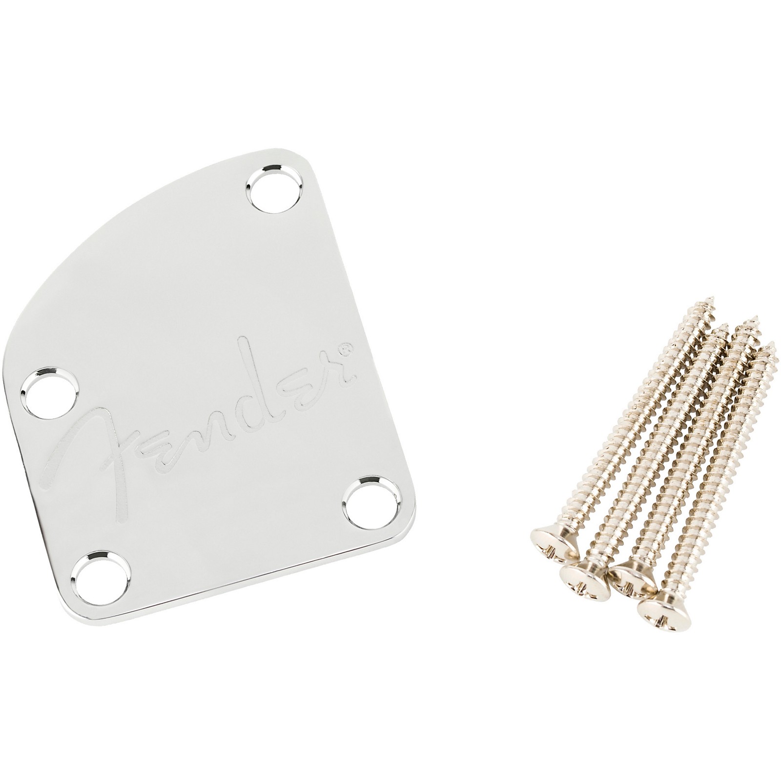 Fender Contoured Heel Neck Plate Chrome | Guitar Center