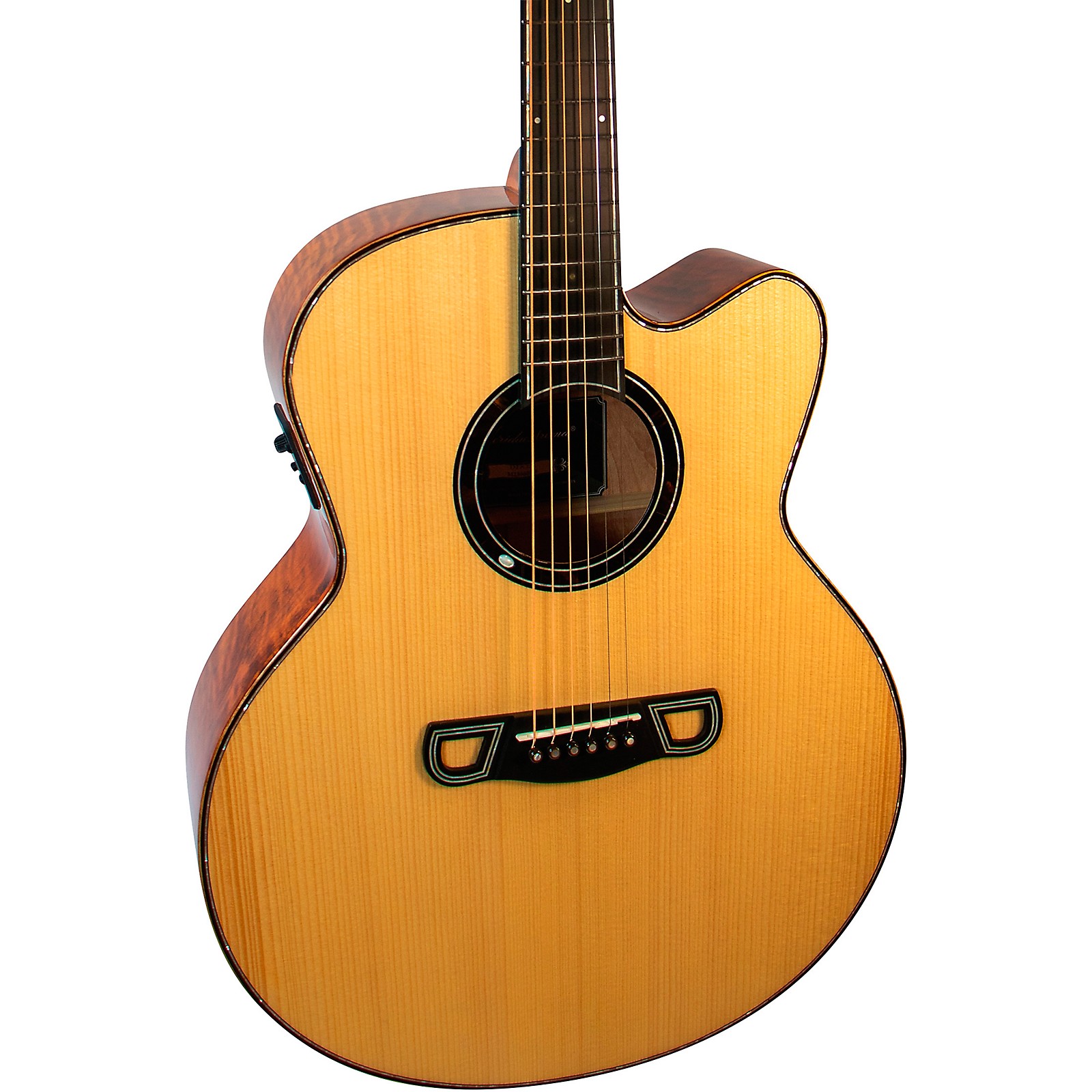 Merida DTJC Beyond Series Jumbo Acoustic-Electric Guitar Natural ...