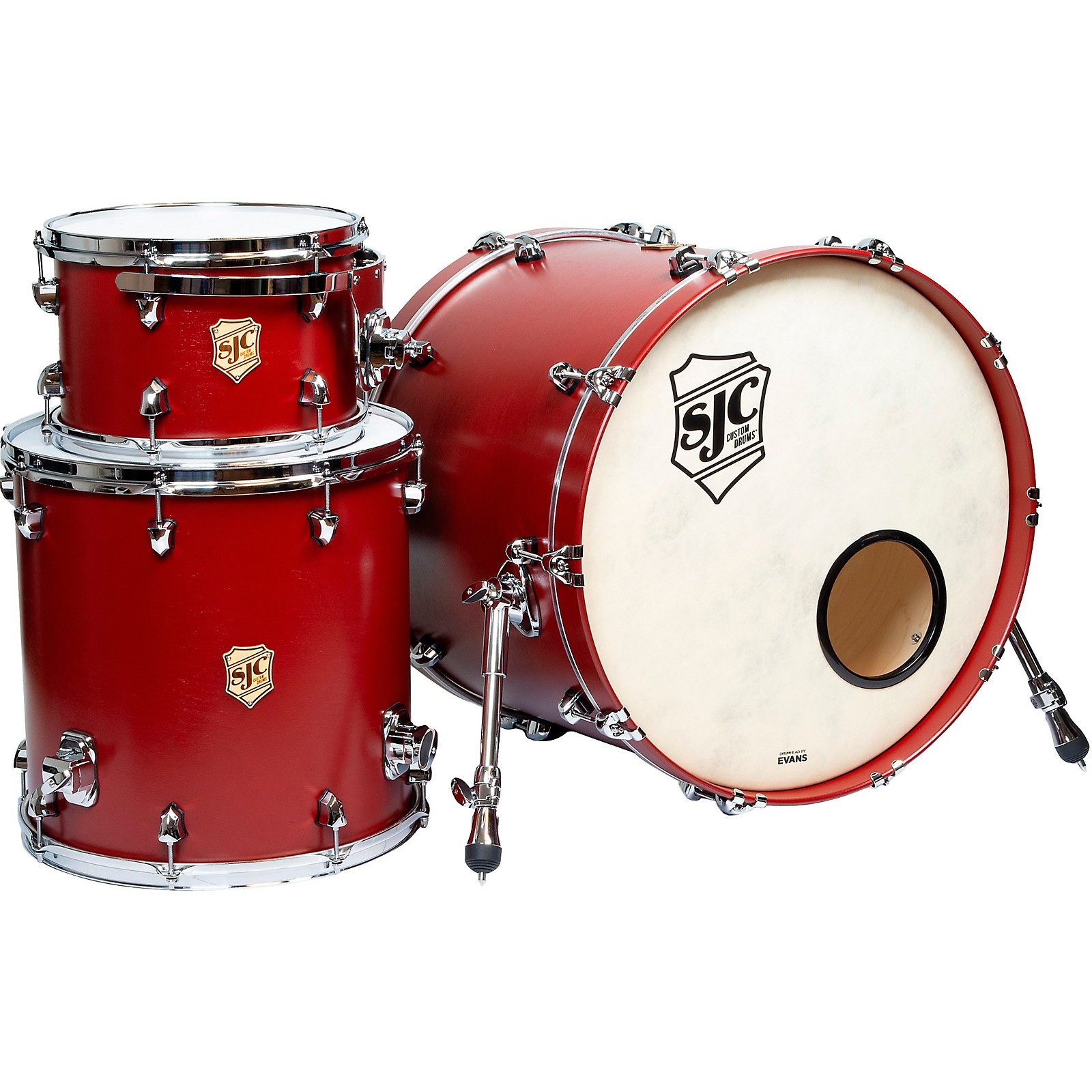 SJC Drums Tour Series 3-Piece Shell Pack Tuscan Red | Guitar Center