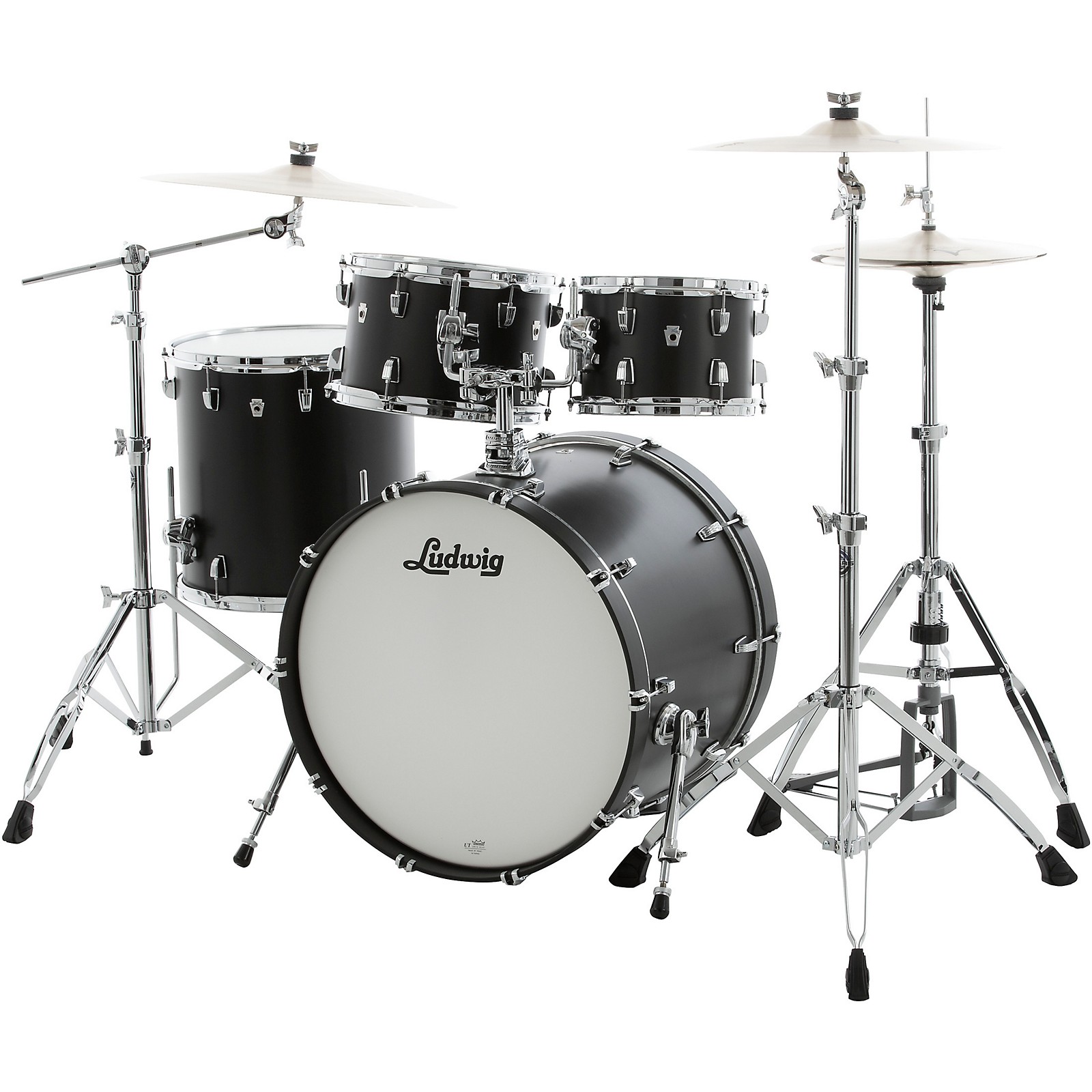 Ludwig Neusonic 4-Piece Studio Shell Pack With 22" Bass Drum Twin ...