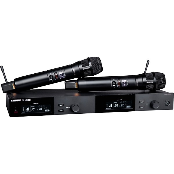 Shure SLXD24D/N8C Dual-Channel Digital Wireless Handheld Microphone System with Nexadyne 8/C ...