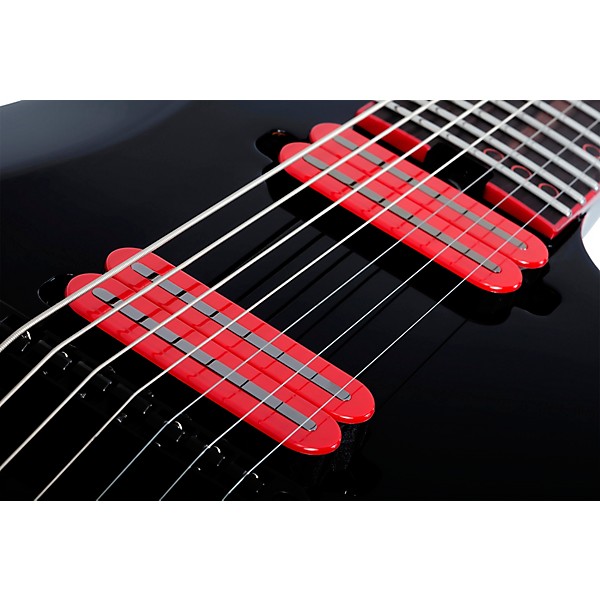 Schecter Guitar Research Sunset-7 Red Dawn Electric Guitar Gloss Black ...