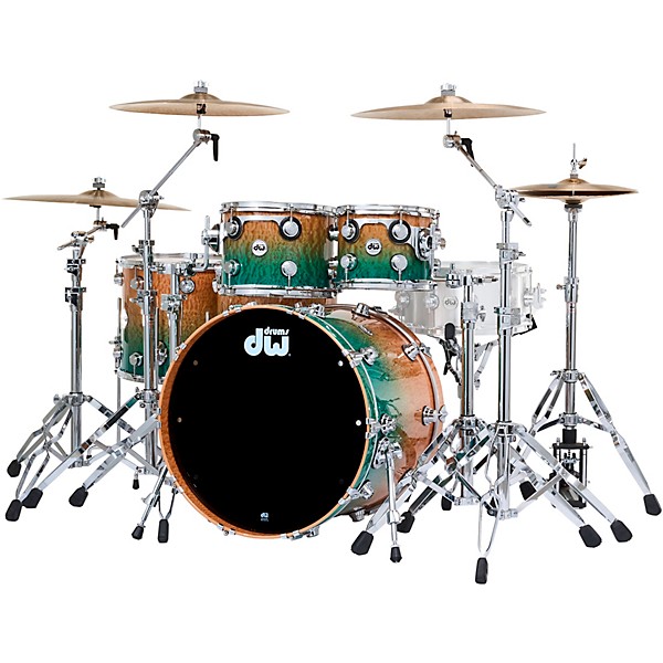 DW SSC Collectors Series 5-Piece Exotic Shell Pack With Chrome Hardware ...