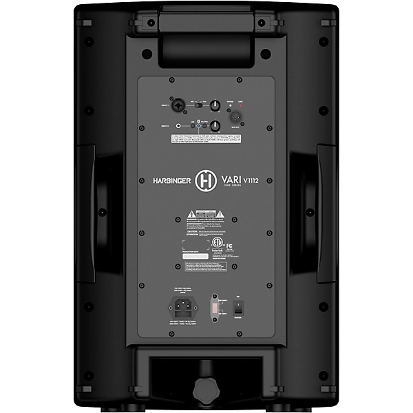 Harbinger VARI V1112 12" Powered Speakers Pair With Speaker Stands ...