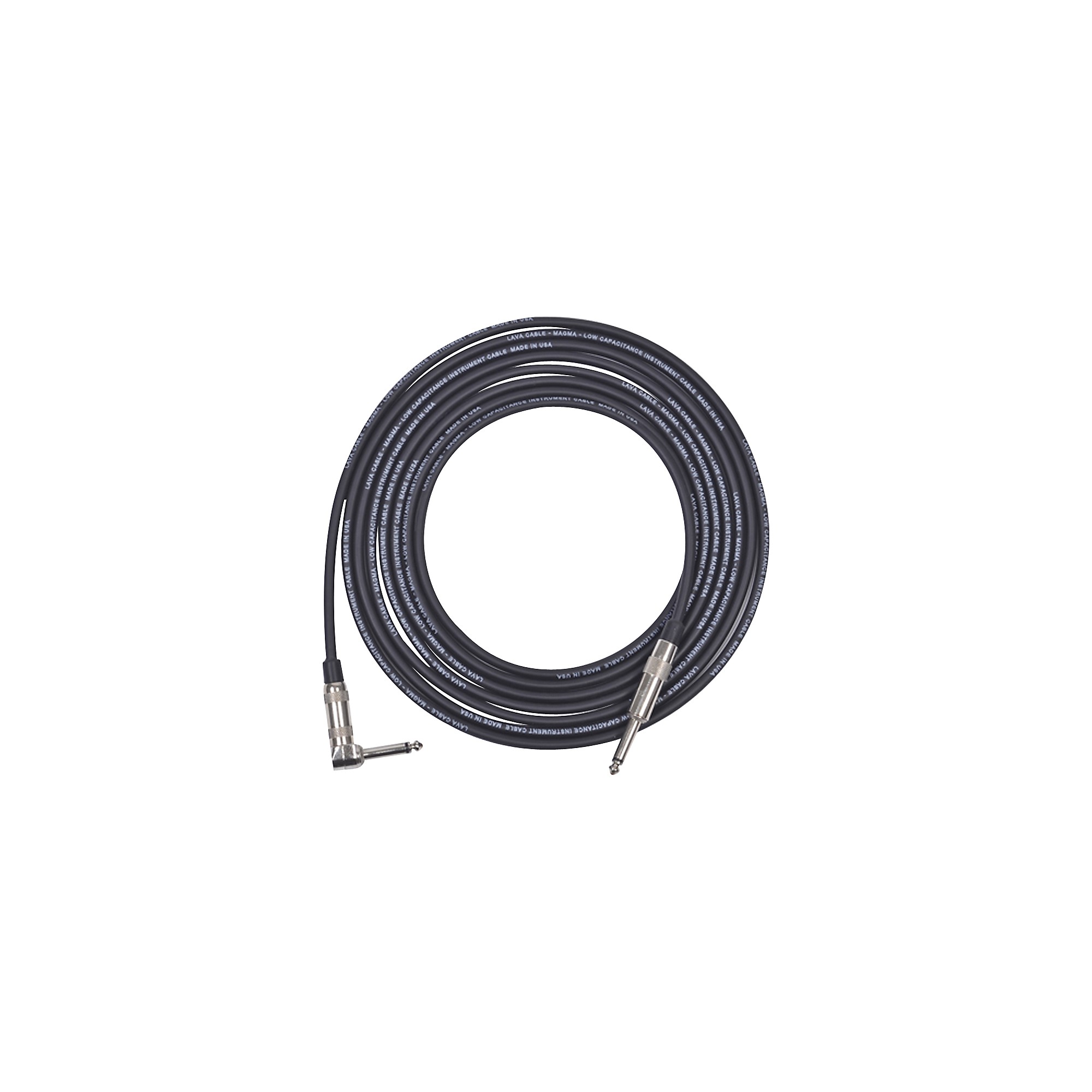 Lava Magma Instrument Cable Straight to Right Angle Black 20 ft ...