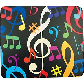 AIM Multi-Color Music Notes Mousepad | Guitar Center