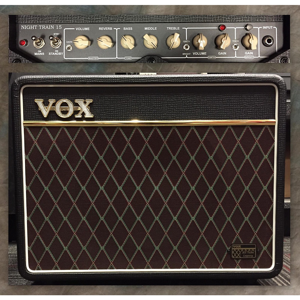 Used Vox NT15C1 Night Train 1x12 15W Tube Guitar Combo Amp | Guitar Center