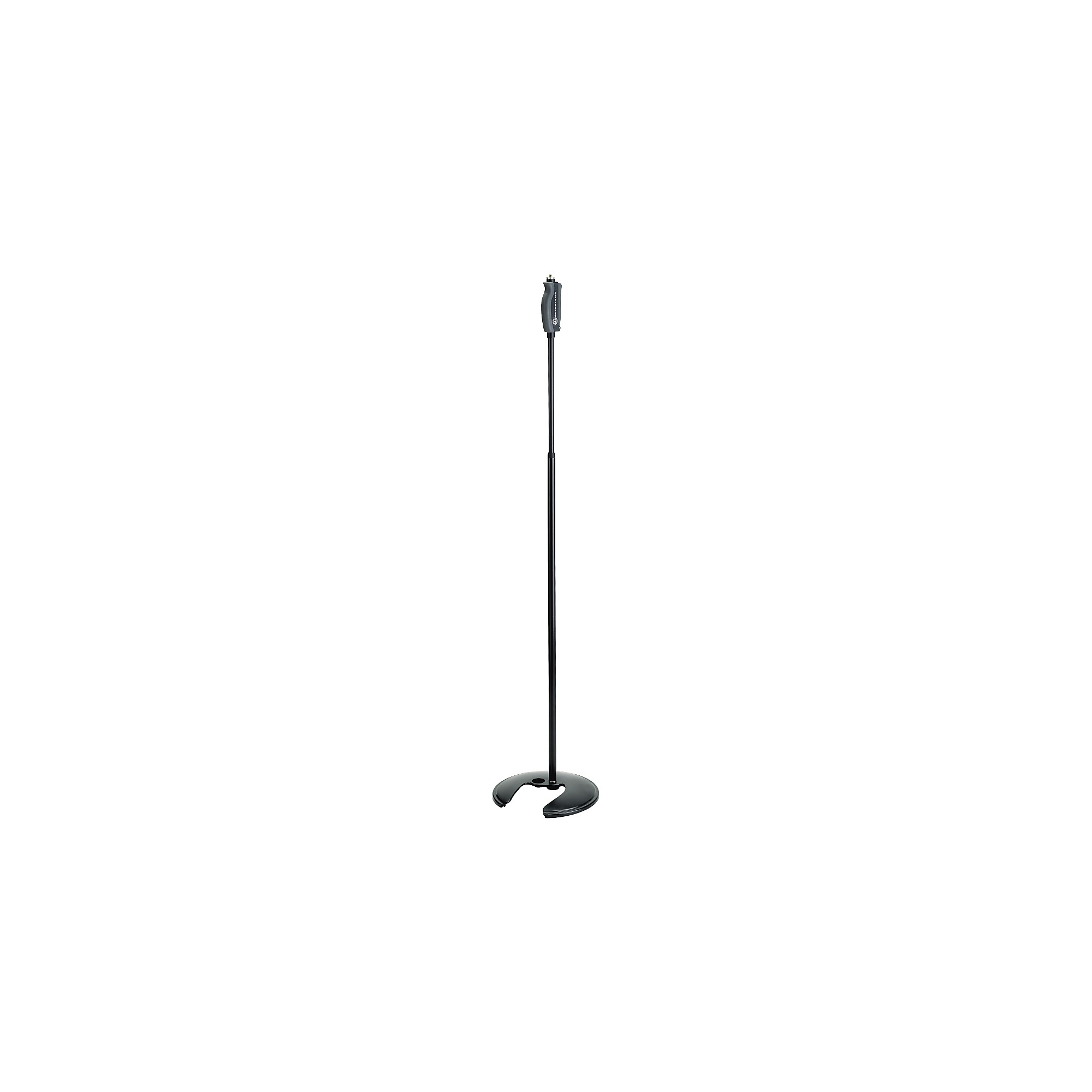 K&M One Hand Microphone Stand with Stackable Round Base | Guitar Center