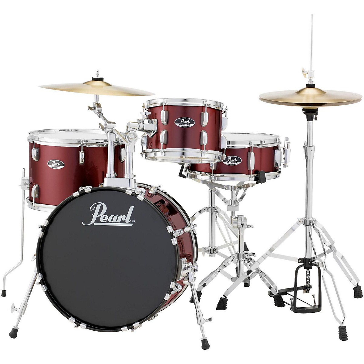 Pearl Roadshow 4-Piece Jazz Drum Set Wine Red | Guitar Center