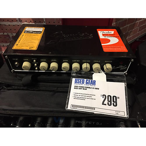 Used Fender Rumble V3 500W Bass Amp Head | Guitar Center