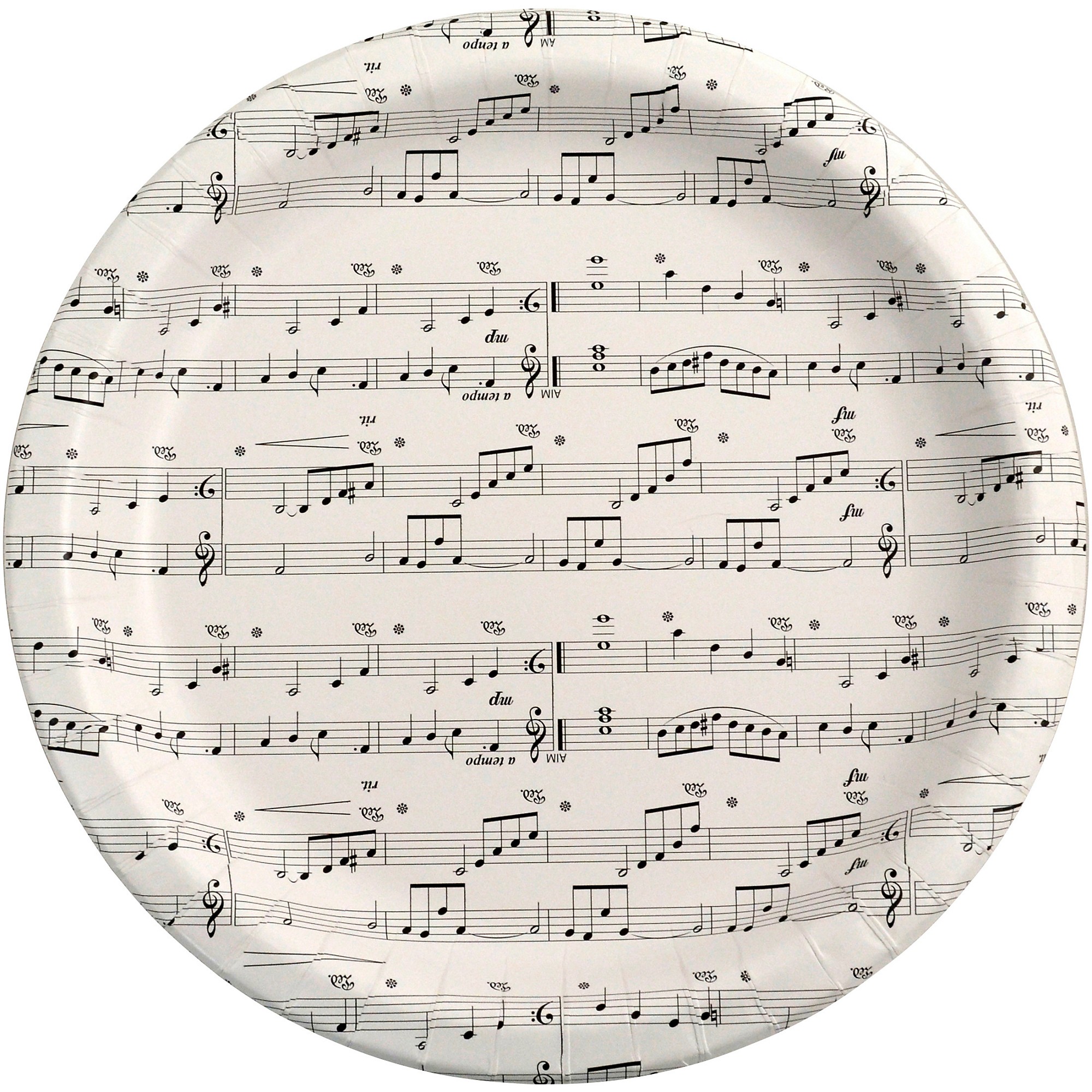 AIM Sheet Music Paper Plates | Guitar Center
