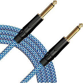 Livewire Signature Guitar Cable Straight/Straight Blue and White 20 ft ...
