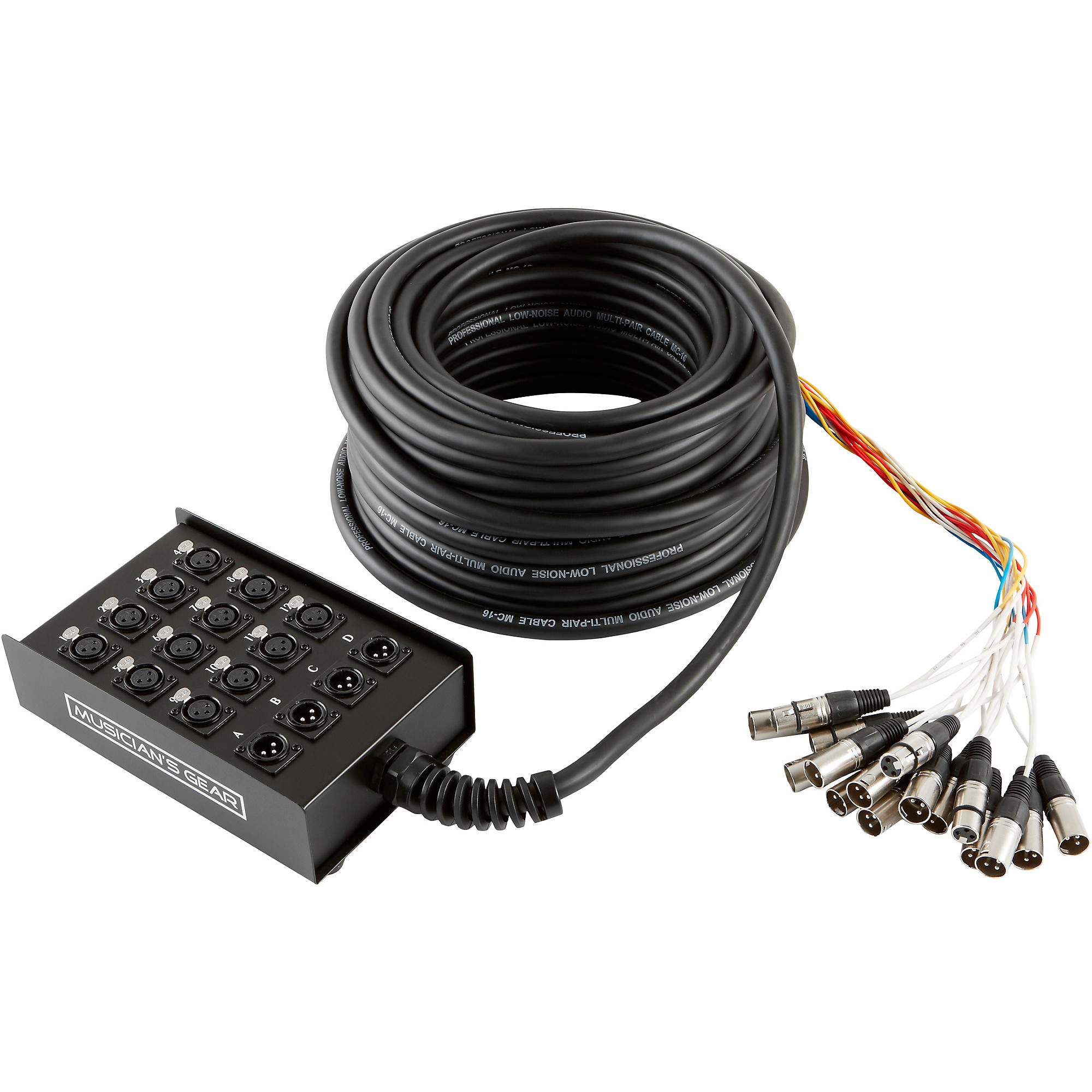 Musician's Gear Stage Snake 12 x 4 50 ft. | Guitar Center