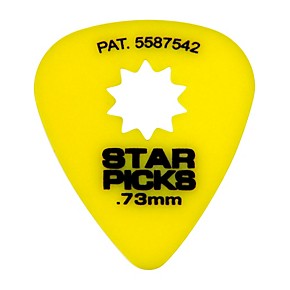 Everly Star Grip Guitar Picks (50 Picks) .73 mm Yellow | Guitar Center
