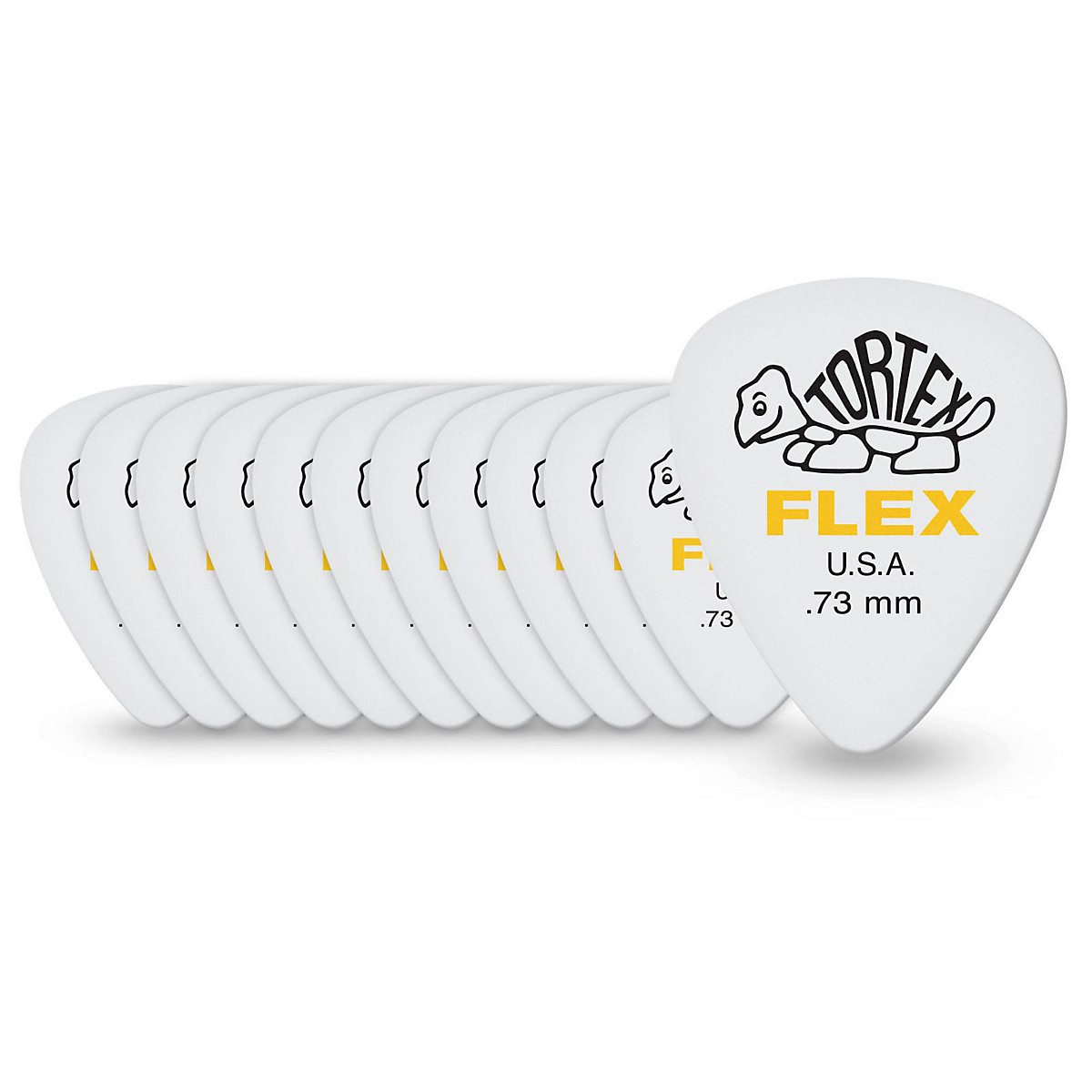 Dunlop Tortex Flex Standard Guitar Picks .73 mm 12 Pack | Guitar Center