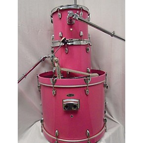 Used Percussion Plus 3 piece 3 Piece Drum Set Pink Drum Kit Pink ...