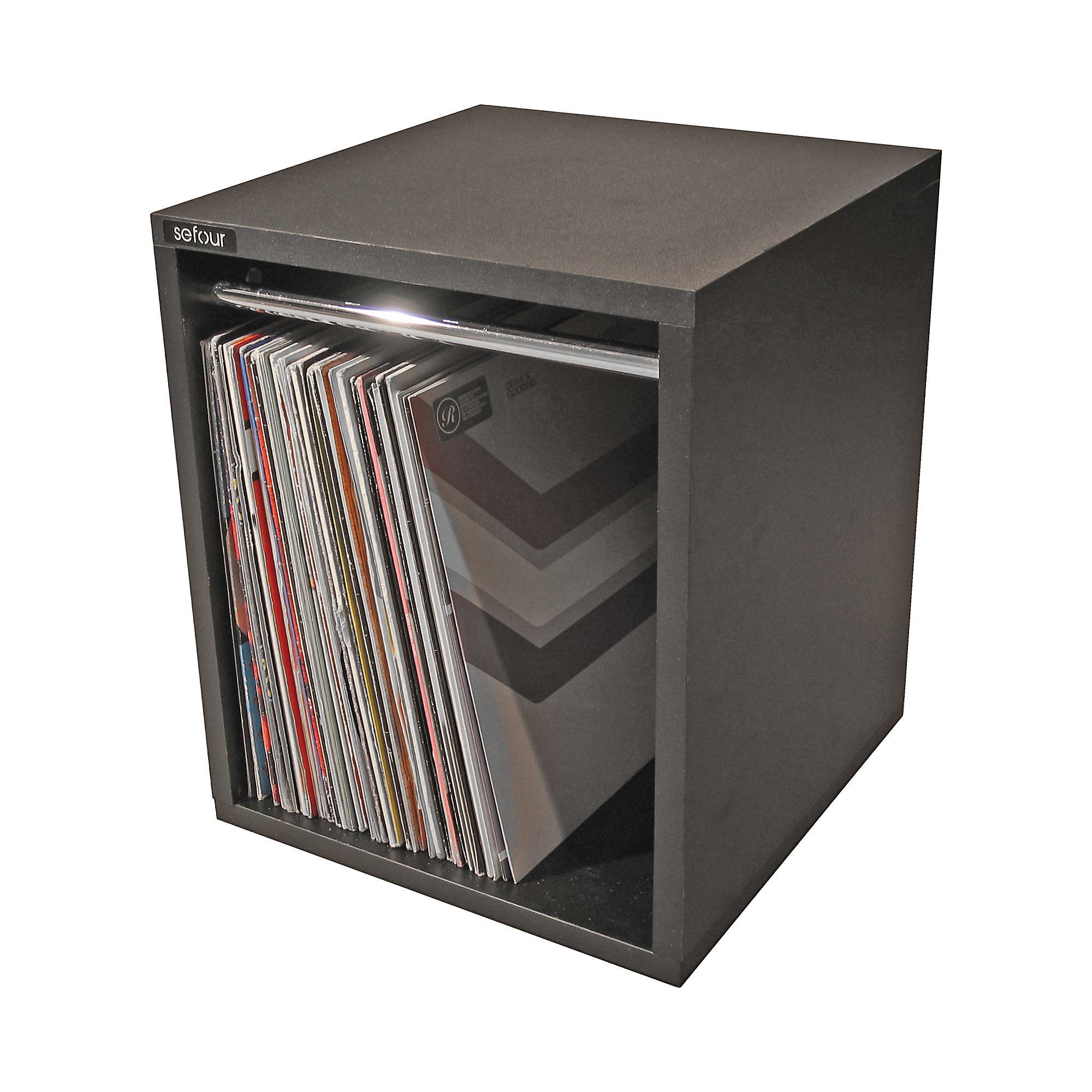 Sefour Vinyl Record Carry Box Black | Guitar Center